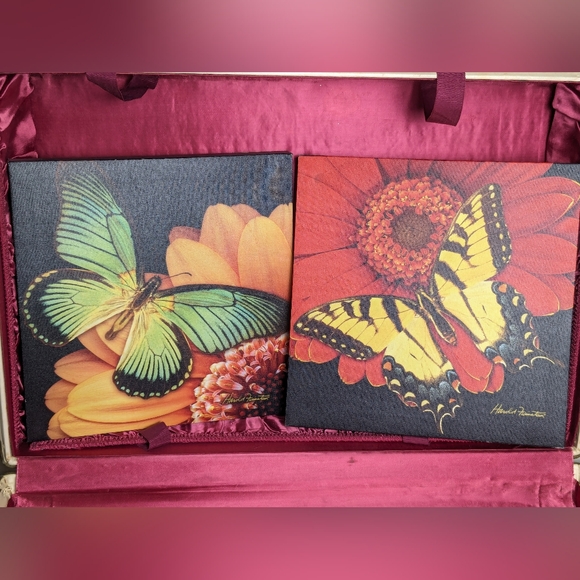 Wall Decor | Canvas Butterfly Art Set | Poshmark
